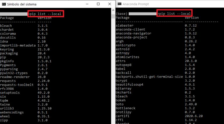 Entornos de Python: común y Anaconda (base) - Jarroba